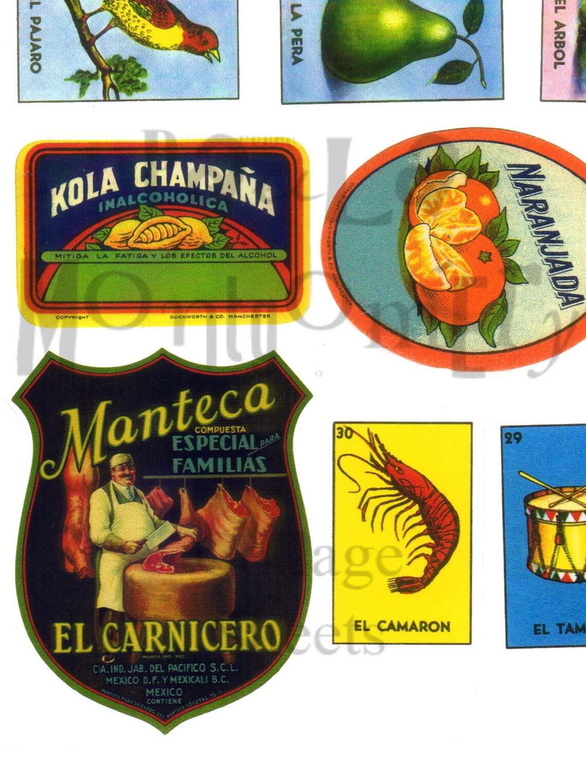 Latin American Stuff Digital Download Collage Sheet - Etsy