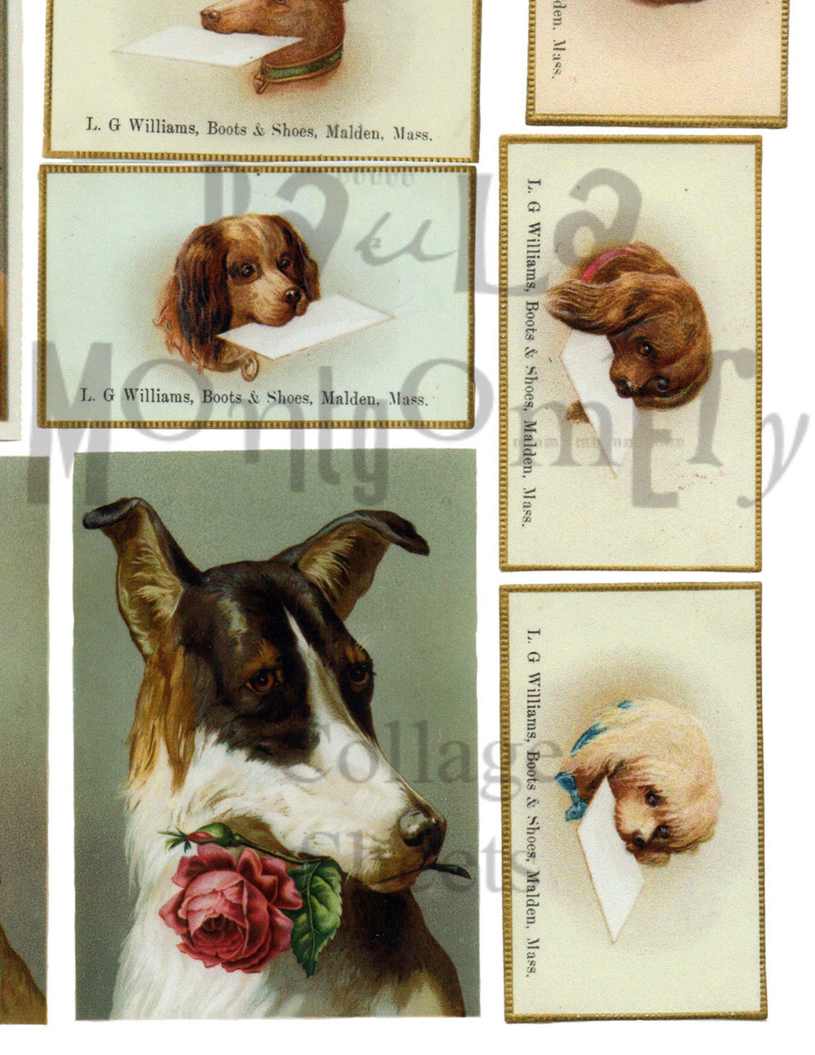 Dogs Number 3 Digital Download Collage Sheet - Etsy