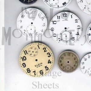 Vintage Watch Faces Digital Download Collage Sheet - Etsy