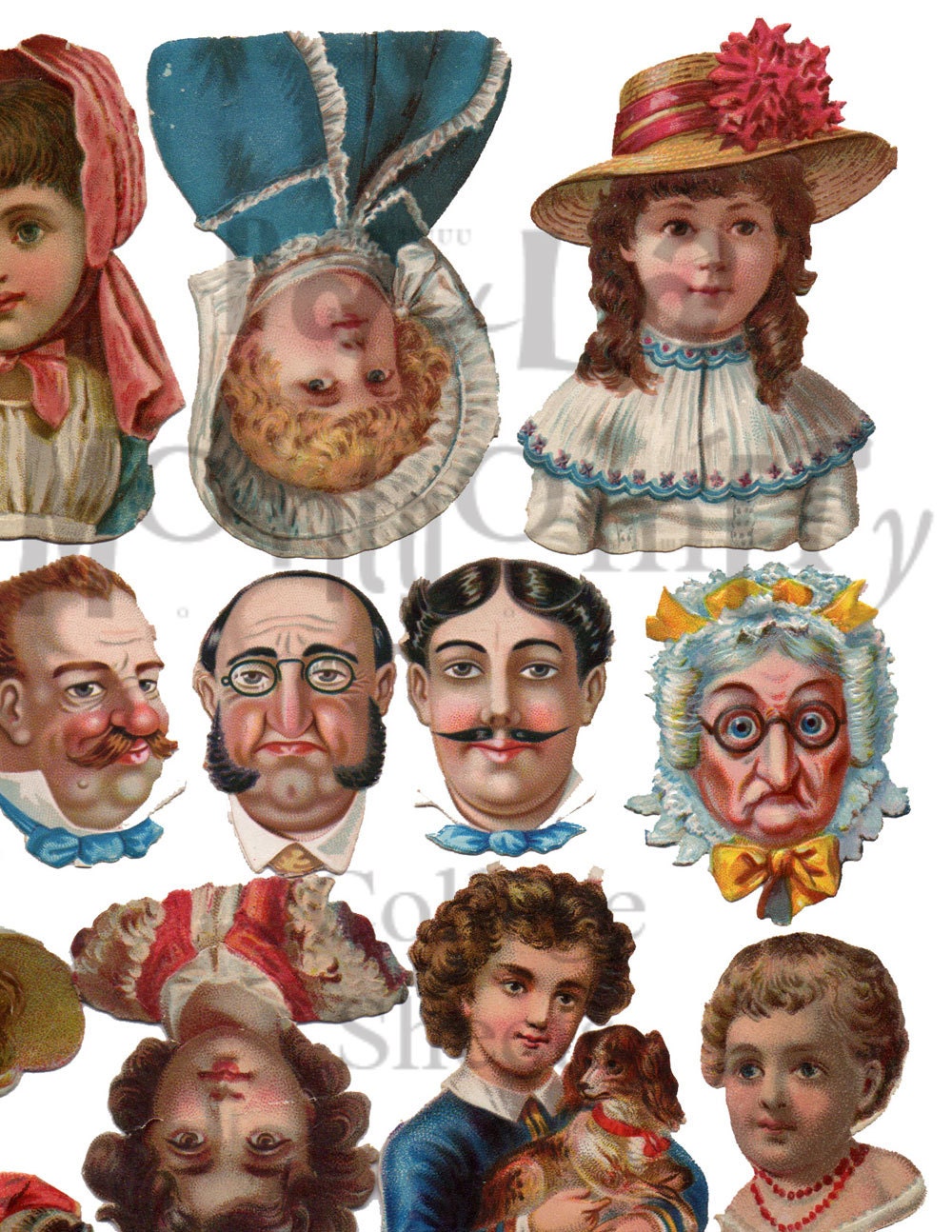 Art Doll Parts Number 1 Digital Download Collage Sheet - Etsy