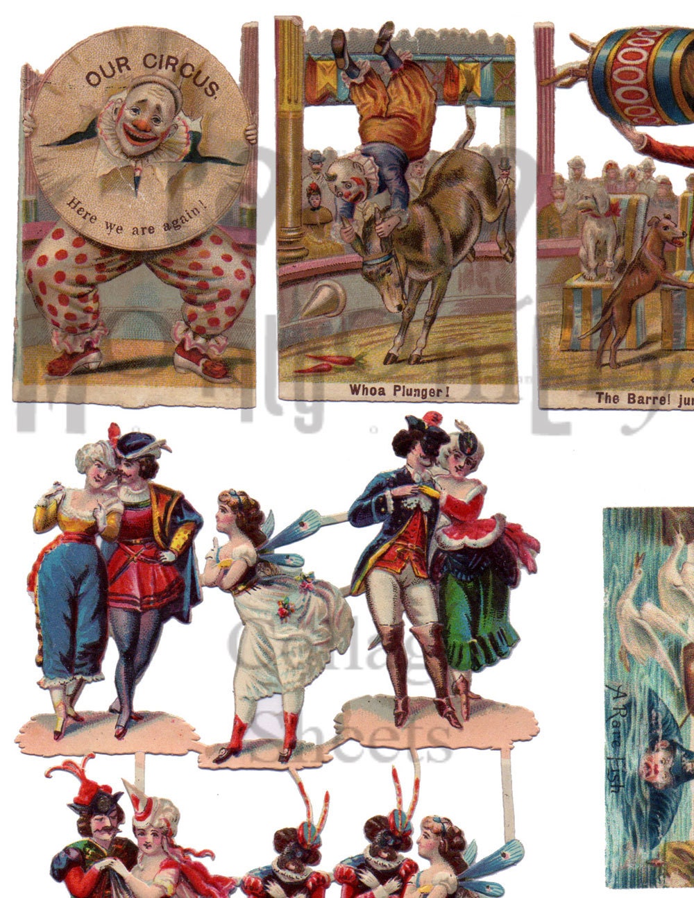 Circus Stuff #1 Digital Download Collage Sheet - Etsy