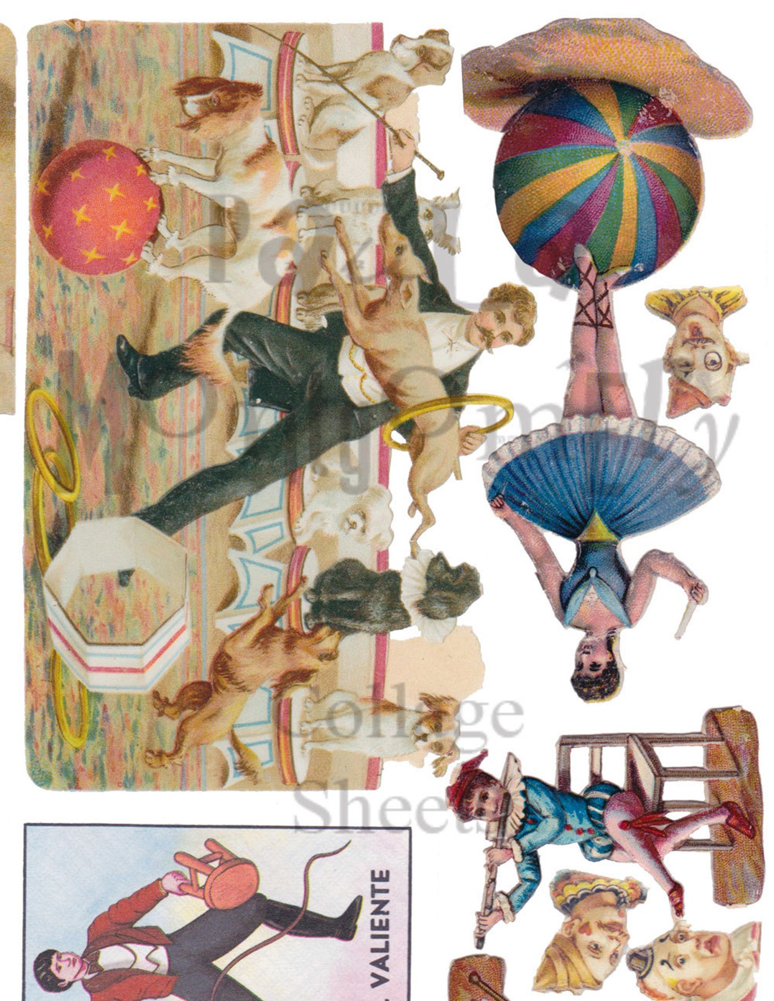 Circus Stuff 3 Digital Download Collage Sheet - Etsy