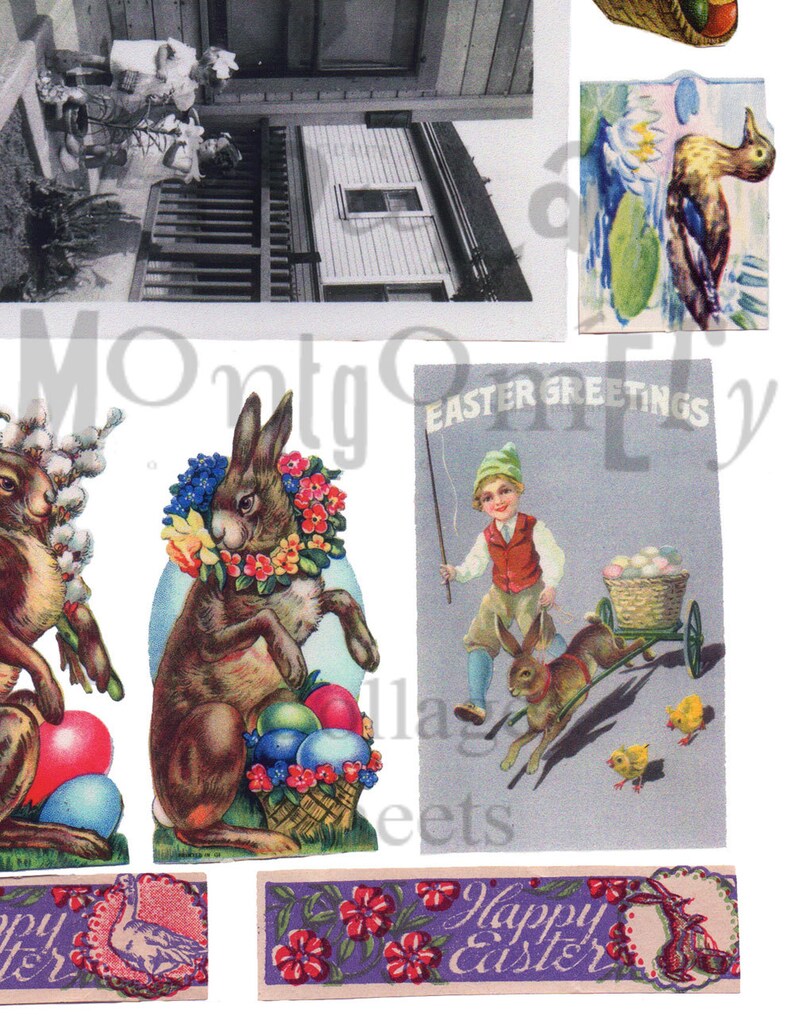 Easter Stuff #5 Digital Download Collage Sheet - Etsy