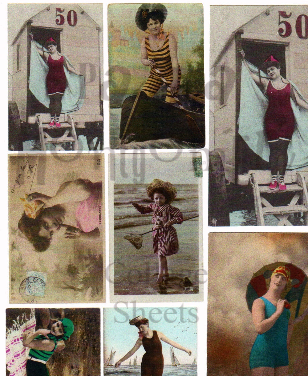 Bathing Beauties Number 2 Digital Download Collage Sheet - Etsy