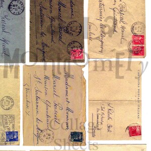 Tiny Envelopes Number 1 Digital Download Collage Sheet - Etsy