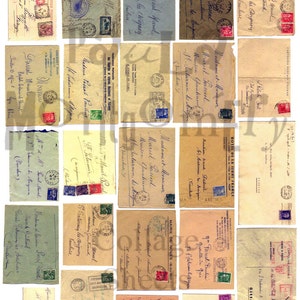 Tiny Envelopes Number 1 Digital Download Collage Sheet - Etsy