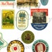 Vintage Travel Stickers Digital Download Collage Sheet - Etsy