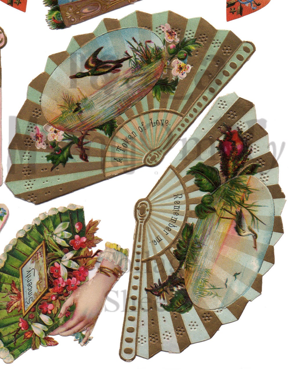 Valentine Fans Digital Download Collage Sheet - Etsy