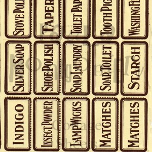 Vintage Hardware Store Drawer Labels Digital Download Collage Sheet - Etsy