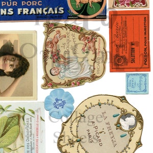 French Stuff Number 4 Digital Download Collage Sheet - Etsy