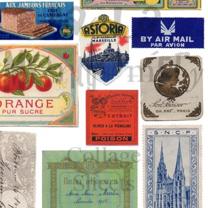 French Stuff Number 1 Digital Download Collage Sheet - Etsy