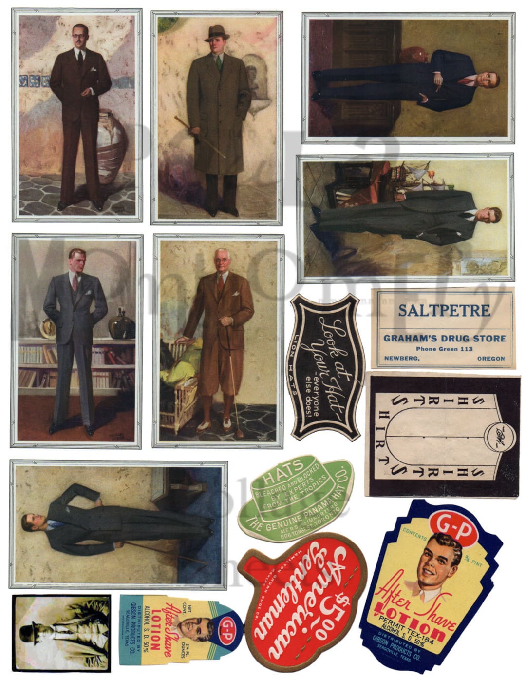 Men's Stuff Number 1 Digital Download Collage Sheet - Etsy