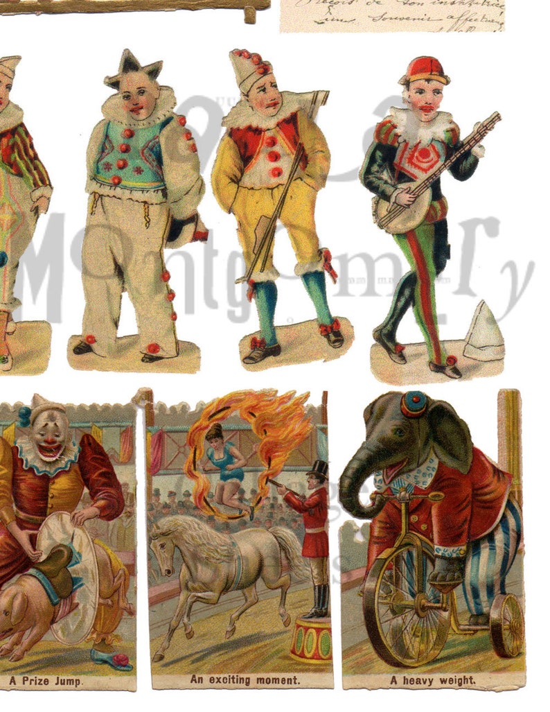 Circus Stuff 2 Digital Download Collage Sheet - Etsy