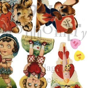 Valentine Stuff Number 9 Digital Download Collage Sheet - Etsy