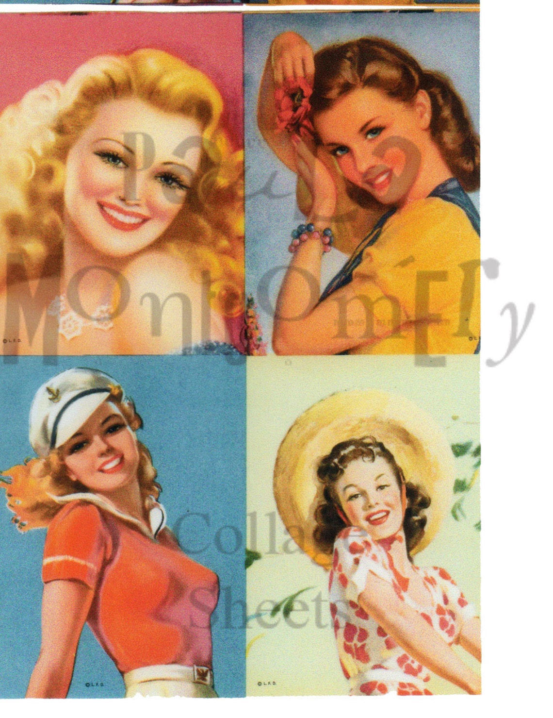 It's Fun Being a Girl Number 2 Digital Download Collage - Etsy