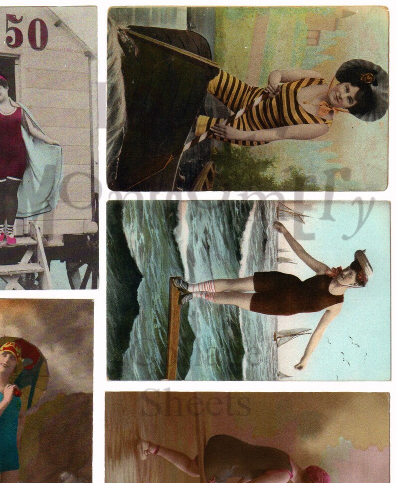 Bathing Beauties Number 2 Digital Download Collage Sheet - Etsy