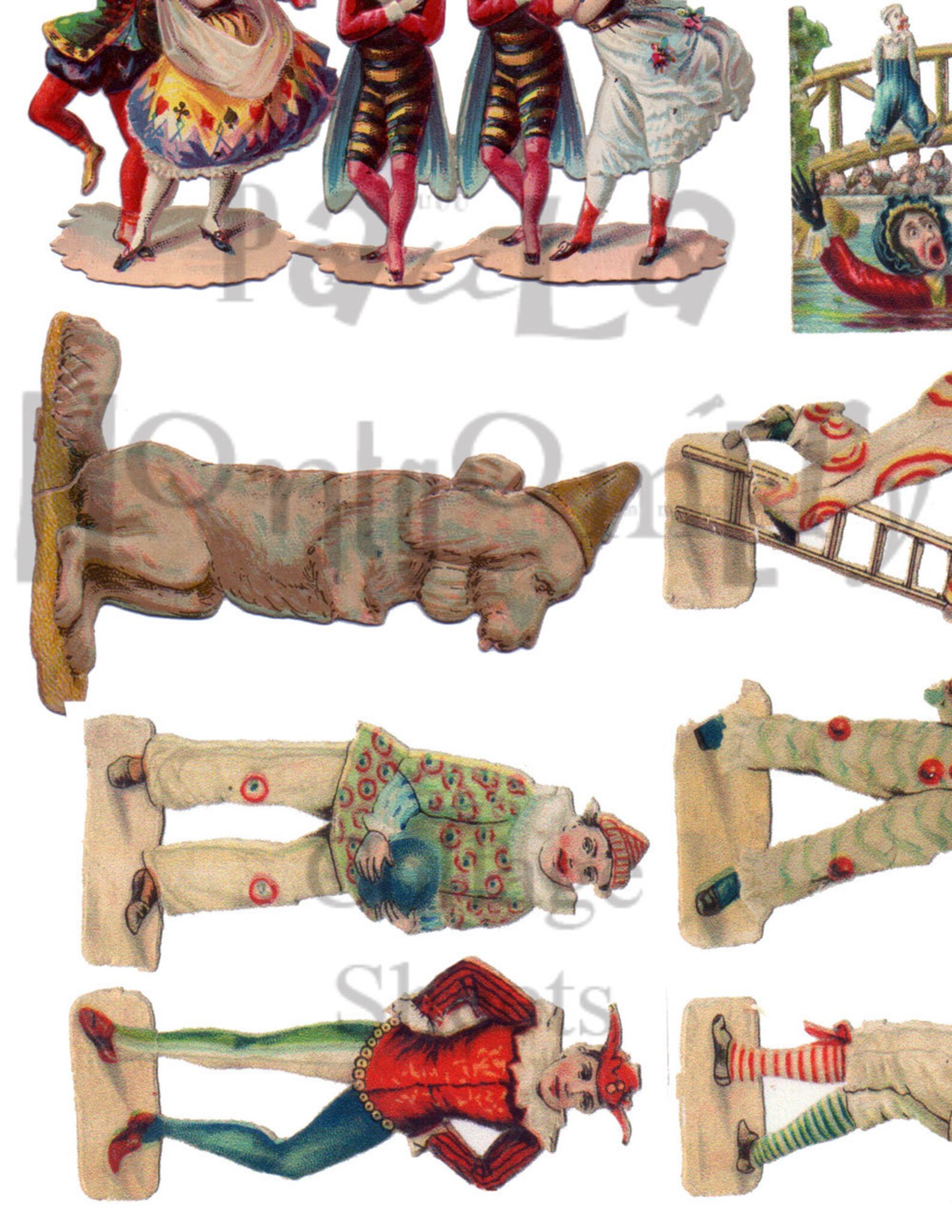 Circus Stuff #1 Digital Download Collage Sheet - Etsy