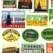 Vintage Travel Stickers Digital Download Collage Sheet - Etsy