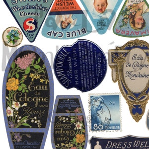 Blue Stuff Number 1 Digital Download Collage Sheet - Etsy