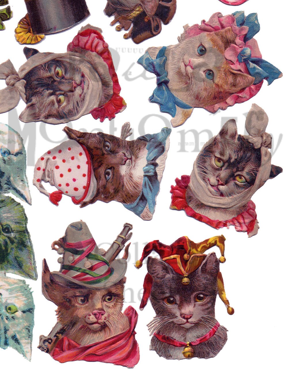 Large Cat Heads Number Digital Download Collage Sheet - Etsy