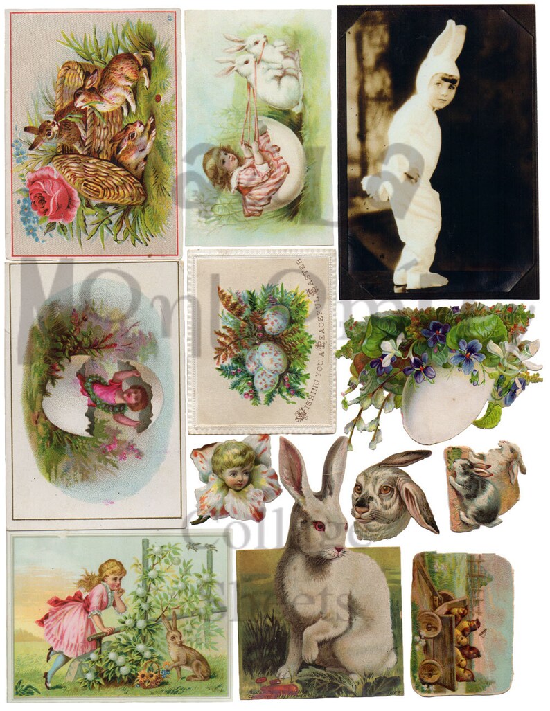 Easter Stuff 7 Digital Download Collage Sheet - Etsy