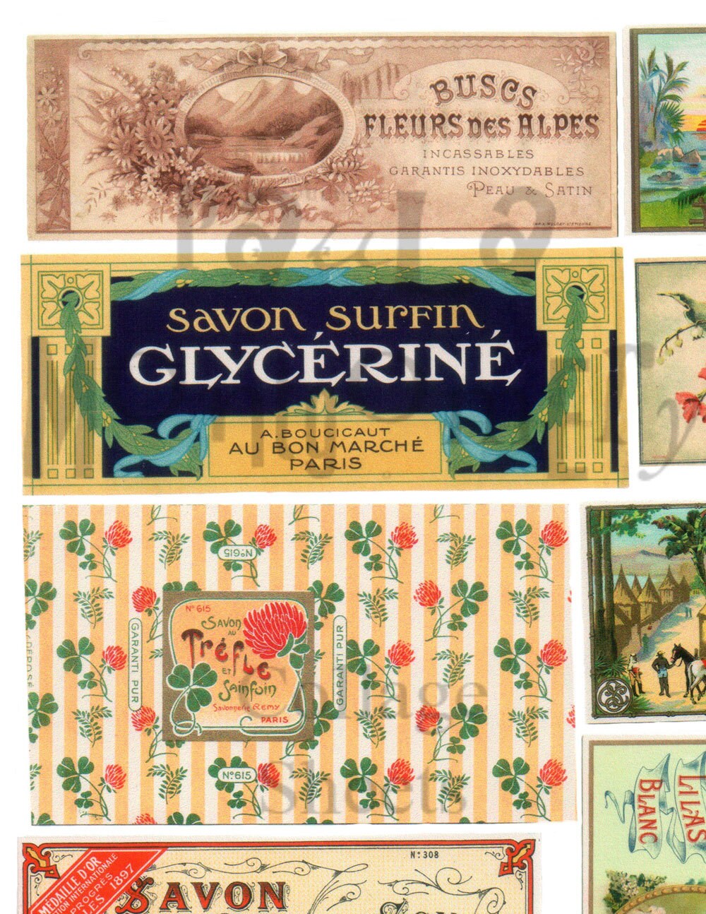 Vintage Soap Labels Number 1 Digital Download Collage Sheet - Etsy