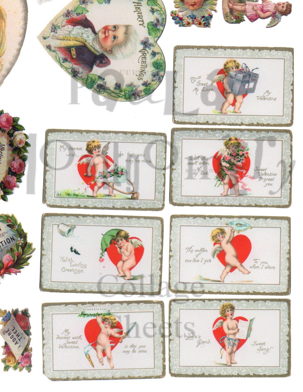 Valentine Stuff Number 4 Digital Download Collage Sheet - Etsy