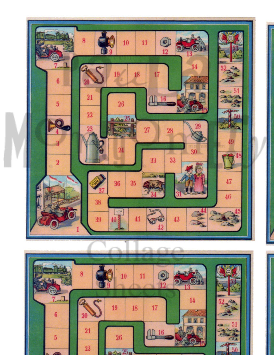 Auto Cars French Game Digital Download Collage Sheet - Etsy