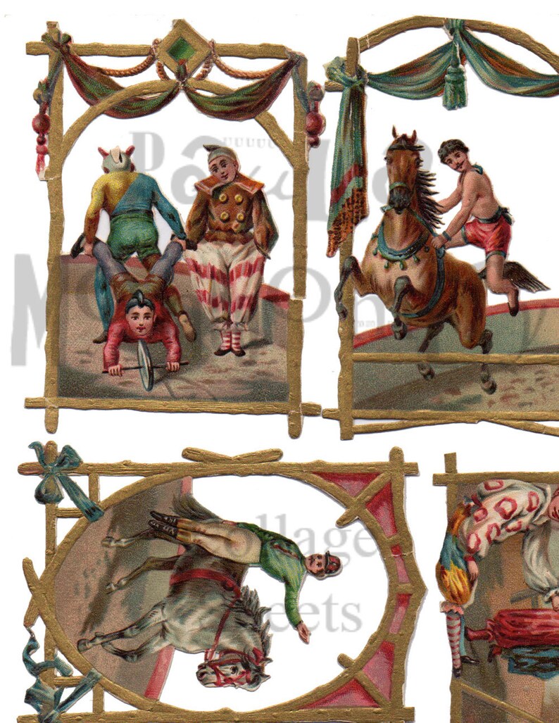 Circus Stuff #2 Digital Download Collage Sheet - Etsy