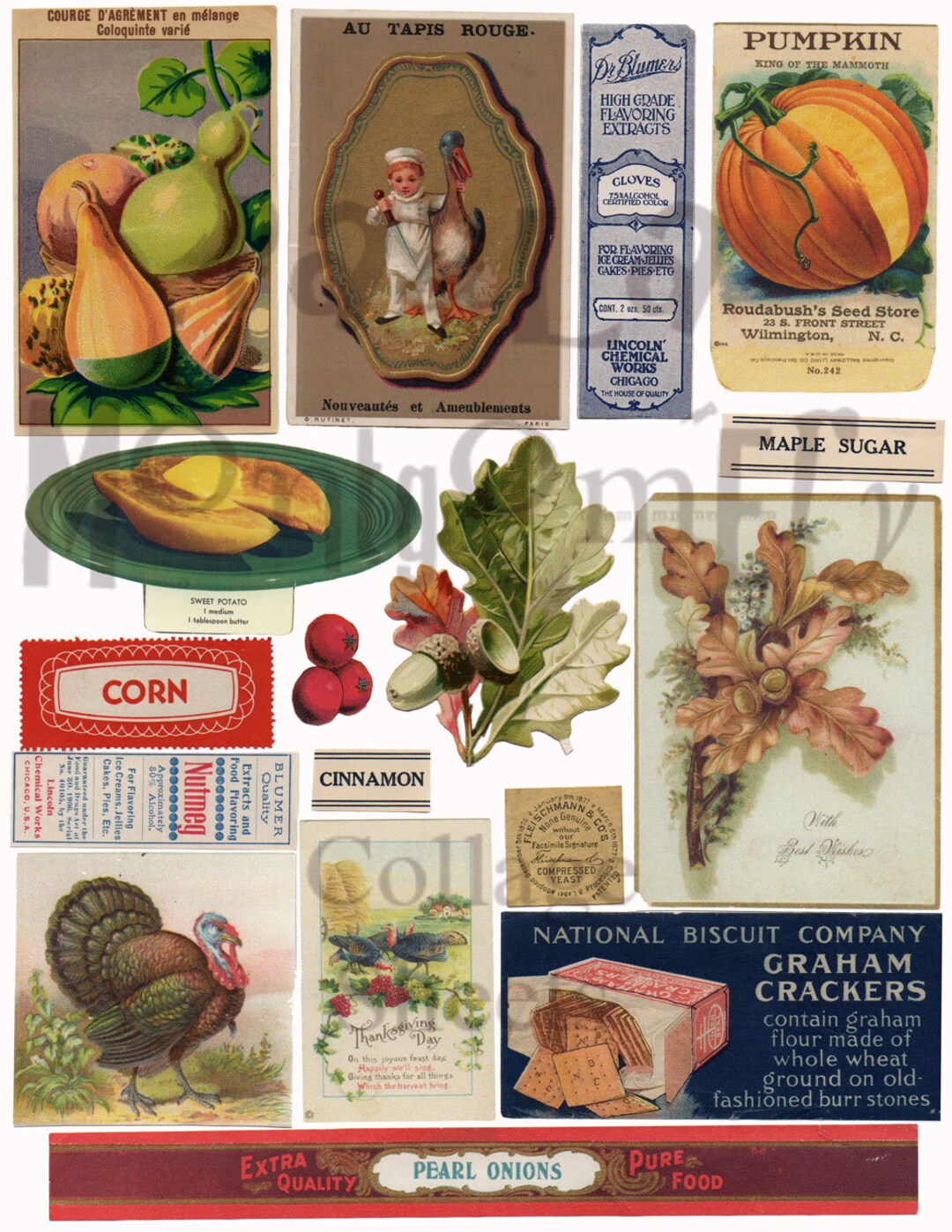 Autumn Digital Download Collage Sheet - Etsy