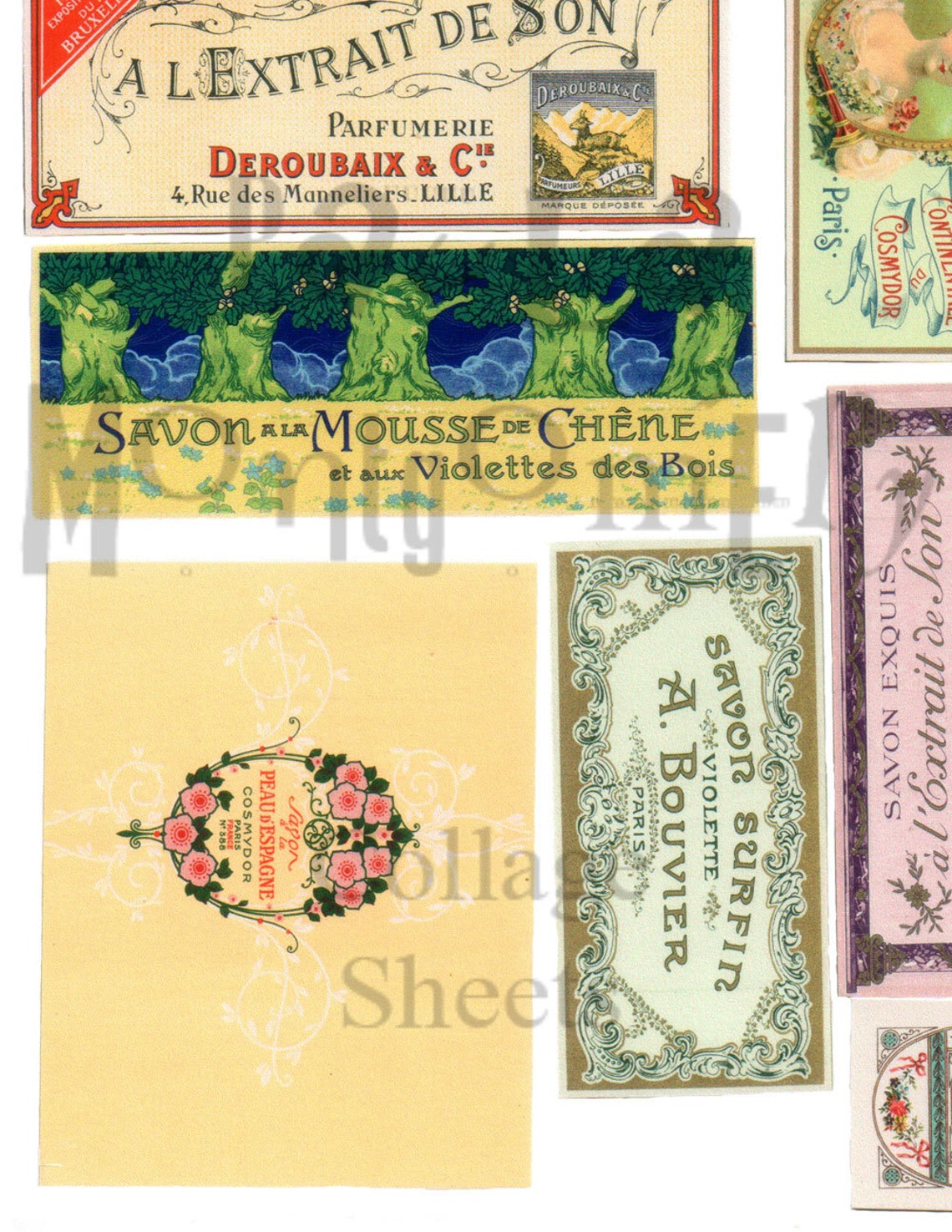 Vintage Soap Labels Number 1 Digital Download Collage Sheet - Etsy