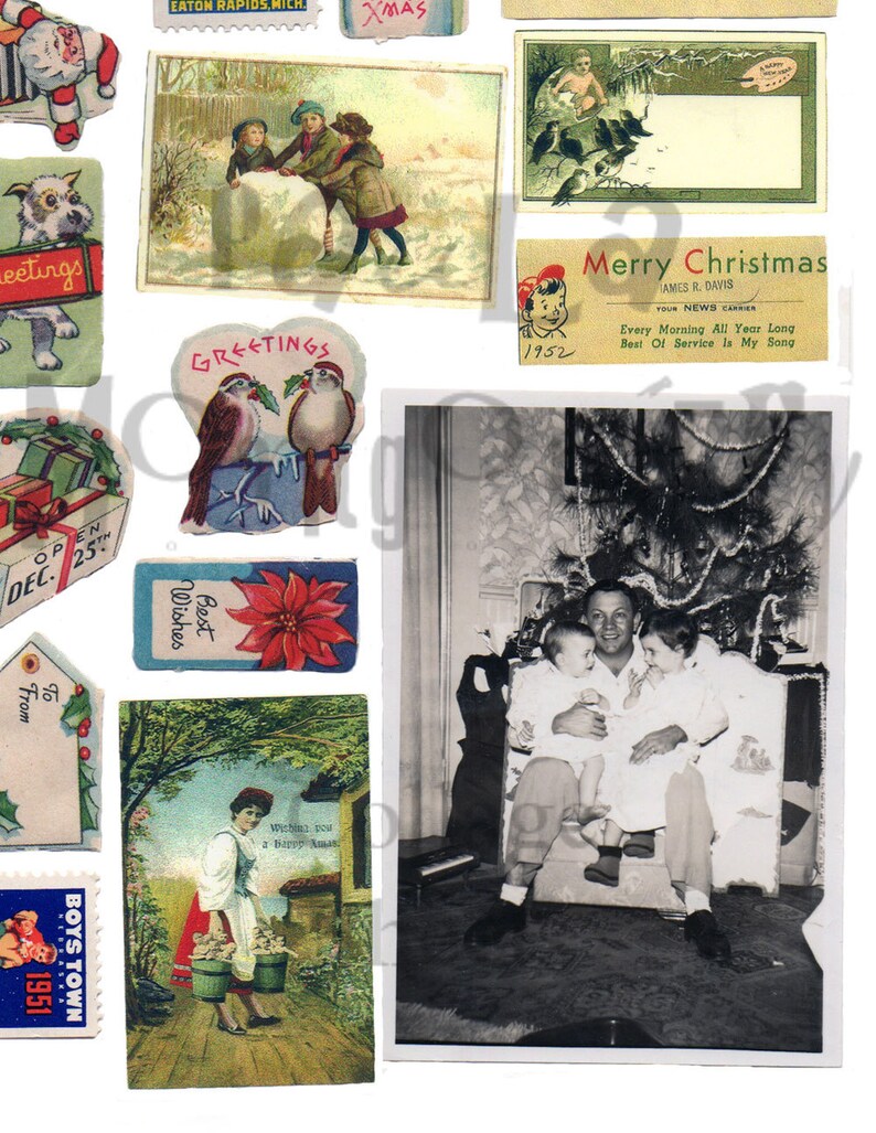 Christmas Stuff Number 2 Digital Download Collage Sheet - Etsy