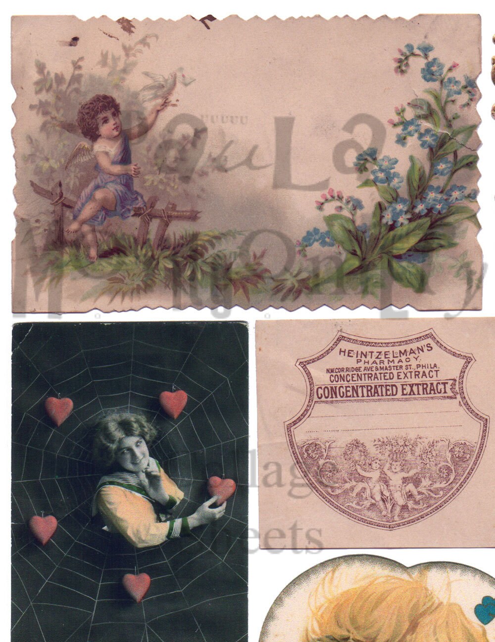 Valentine Stuff Number 4 Digital Download Collage Sheet - Etsy