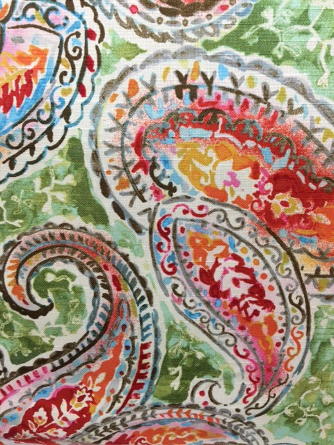 Home Decor Kelly Ripa Fabric, Bright and Lively Fiesta, Pink and Orange ...