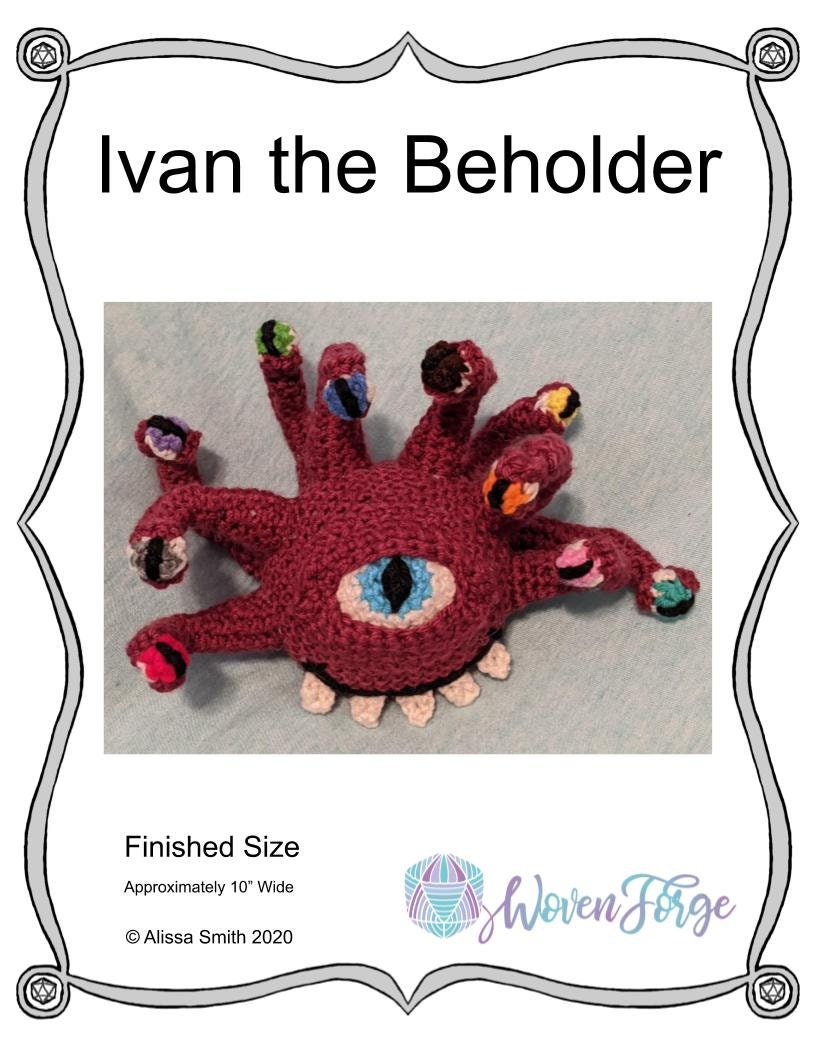 Ivan the Beholder | Crochet Amigurumi | Pattern PDF | Monster - Etsy
