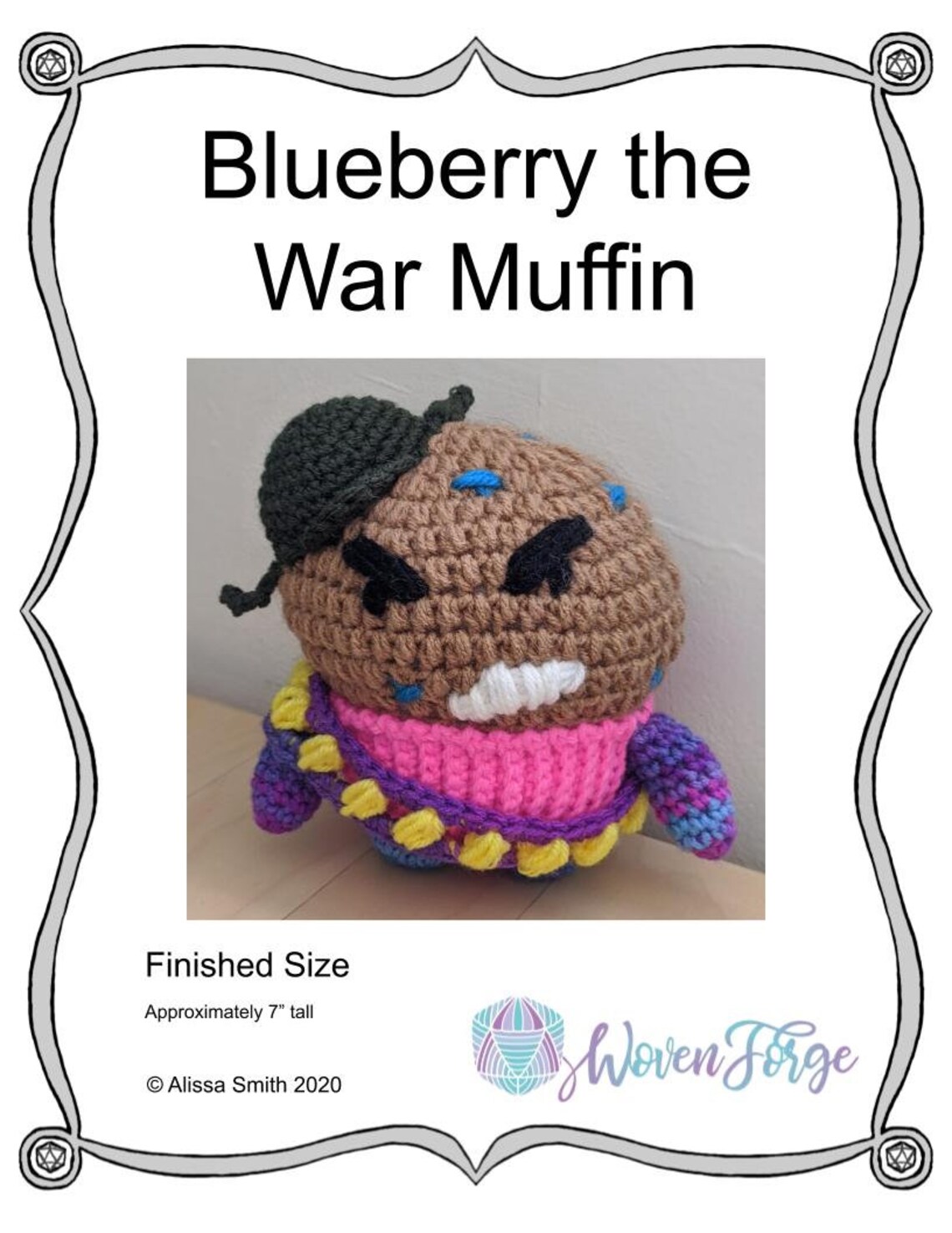 Blueberry the War Muffin | Crochet Amigurumi | Pattern PDF | Food ...