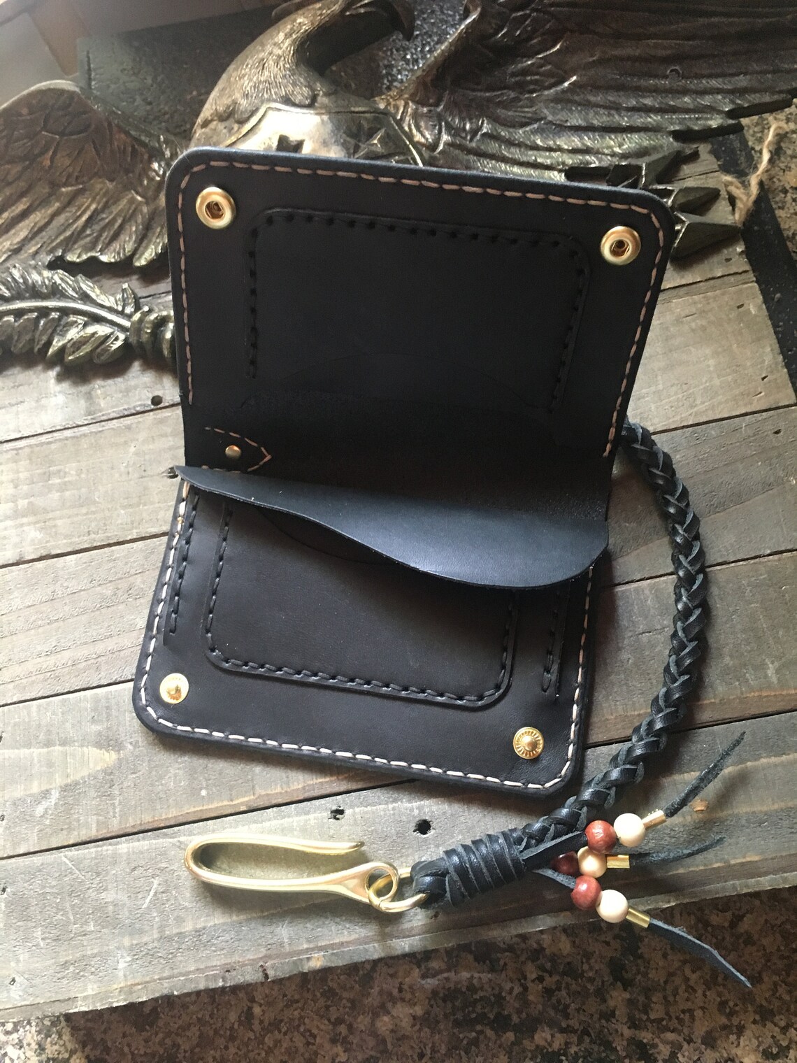 Handmade Biker Wallet Trucker Wallet Chain Wallet - Etsy