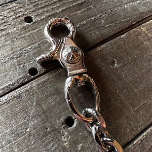 Silver Wallet Chain With Clasp - Etsy