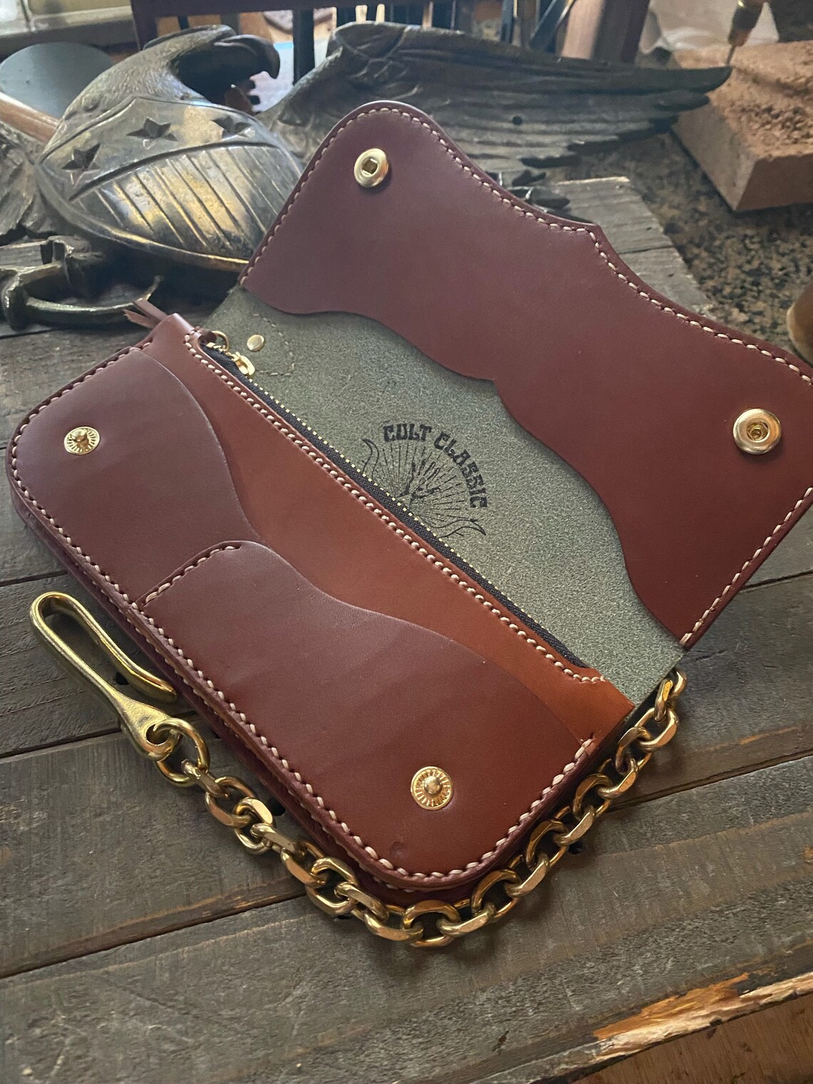 Handmade Trucker Biker Chain Wallet - Etsy