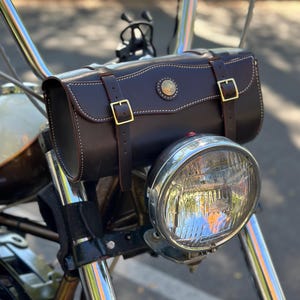 Motorcycle Chopper Tool Bag Saddle Bag Handlebar Bag - Etsy