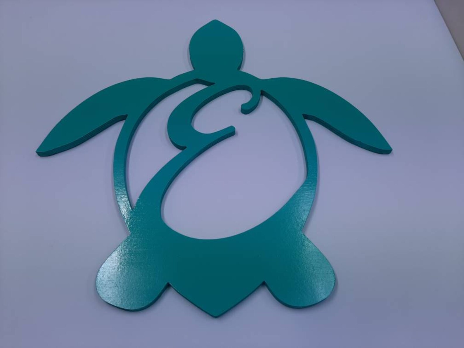 Turtle Monogram Last Name Initial Wooden Letter Front Door | Etsy