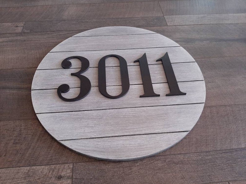 House Number House Address Door Hanger Monogram Hanger | Etsy