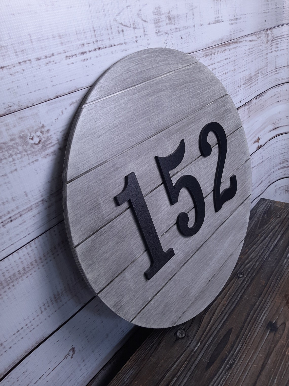 House Number House Address Door Hanger Monogram Hanger | Etsy