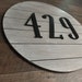 House Number House Address Door Hanger Monogram Hanger - Etsy