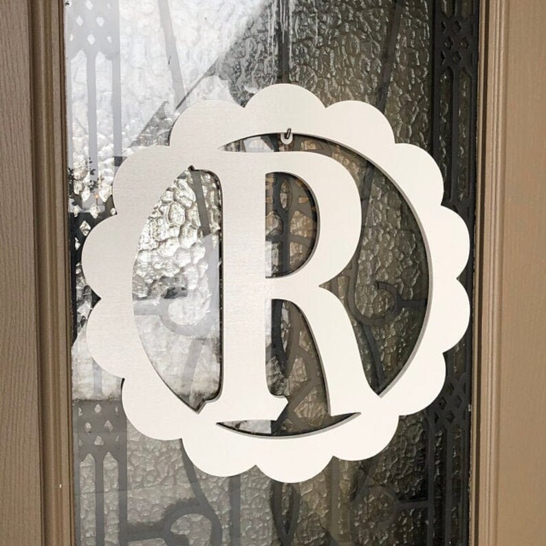 Scallop Monogram Flower Monogram Spring/summer Monogram | Etsy