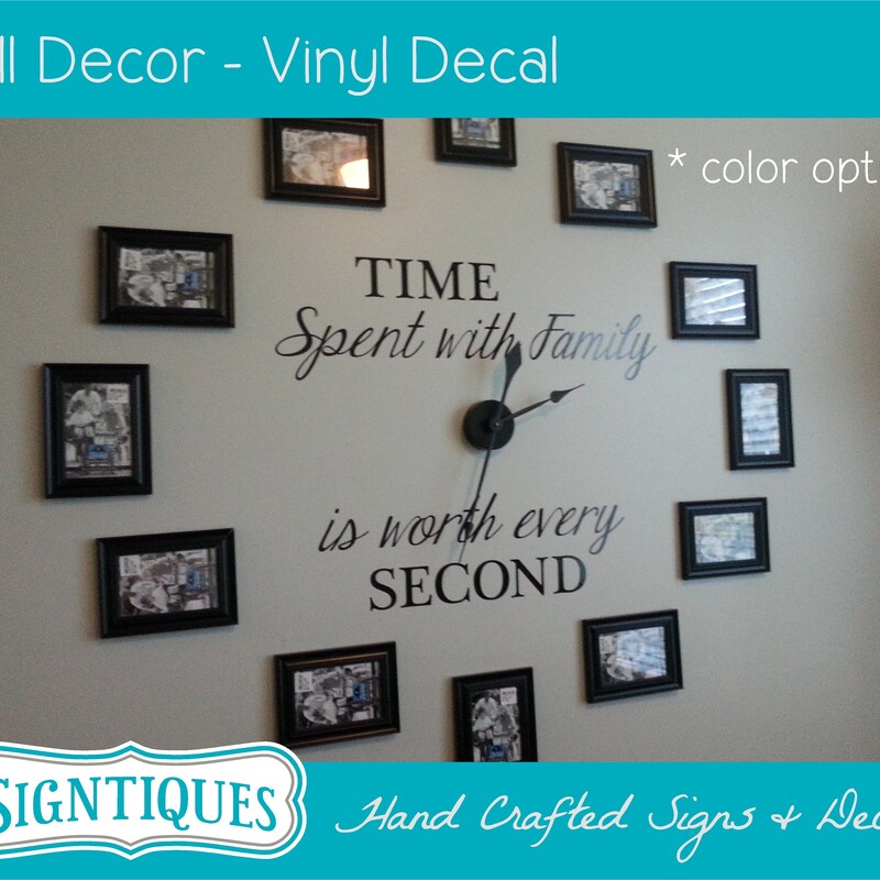 Clock Wall Decals - Etsy