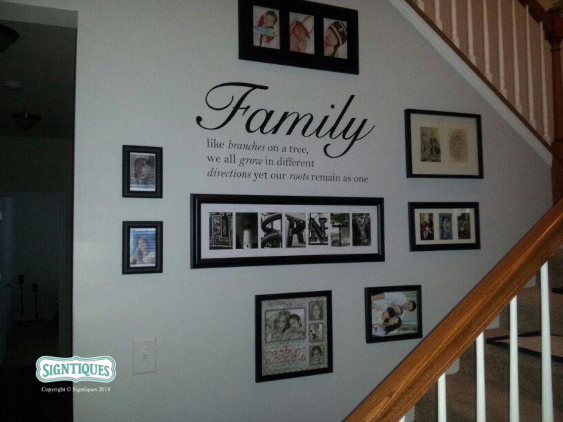 Family Wall DIY Decal Vinyl Sticker Wallpaper Custom Home Decor ...