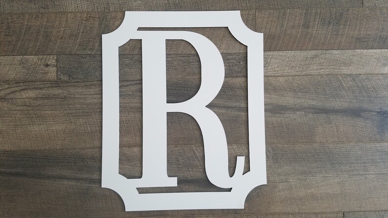 Last Name Monogram- Family Monogram- Initial Monogram- Metal Door ...