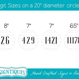 House Number- House Address Door Hanger- Monogram Hanger- Front Door ...