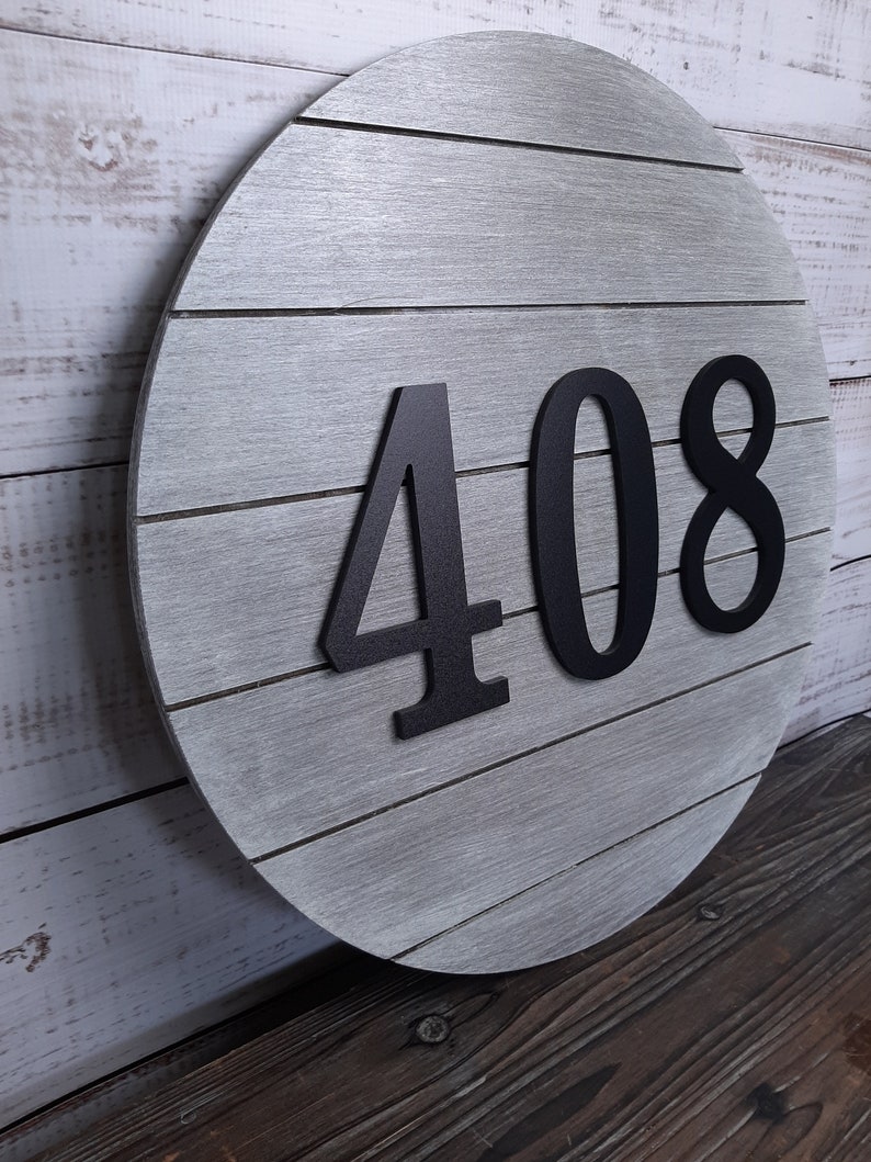 House Number House Address Door Hanger Monogram Hanger | Etsy